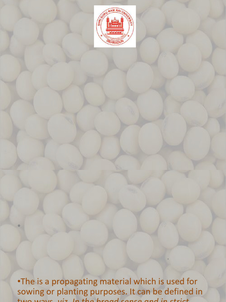 lec 03 | PDF | Sowing | Seed