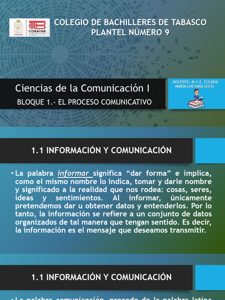 Bloque1 CcsCom1 | PDF | Comunicación