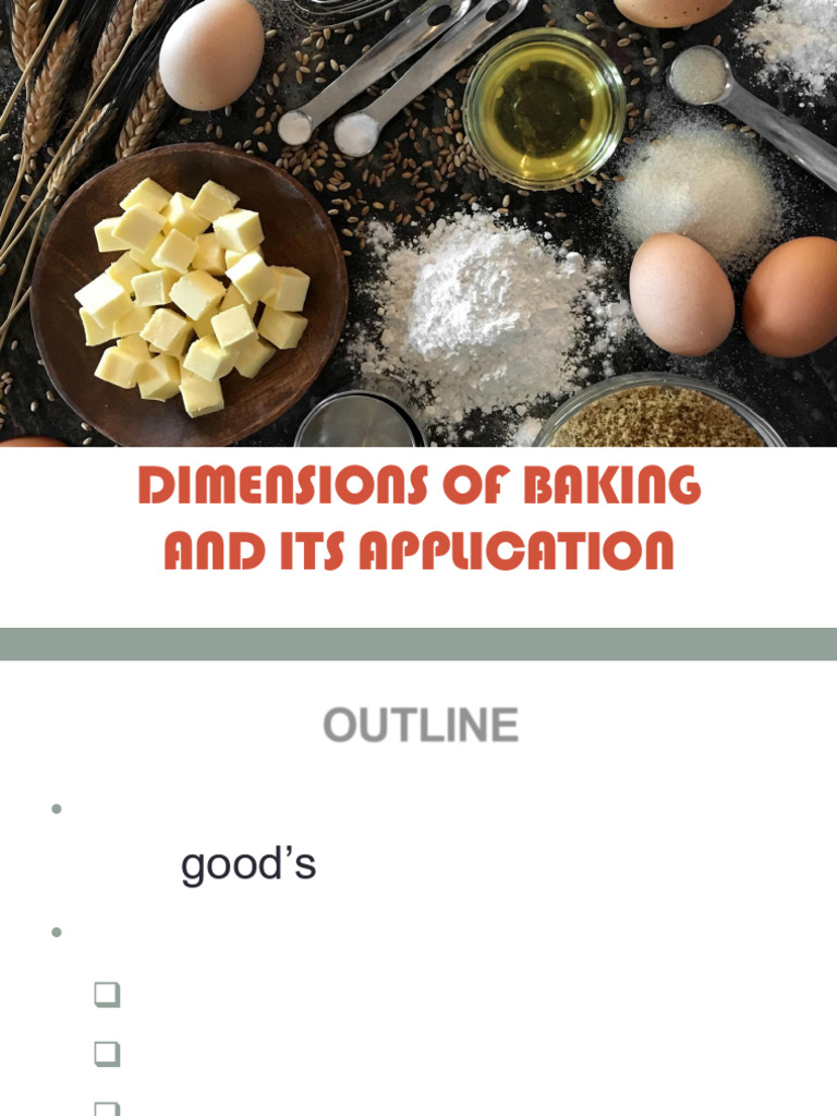 Chapter 6 Dimensions of Baking | PDF | Breads | Baking Powder