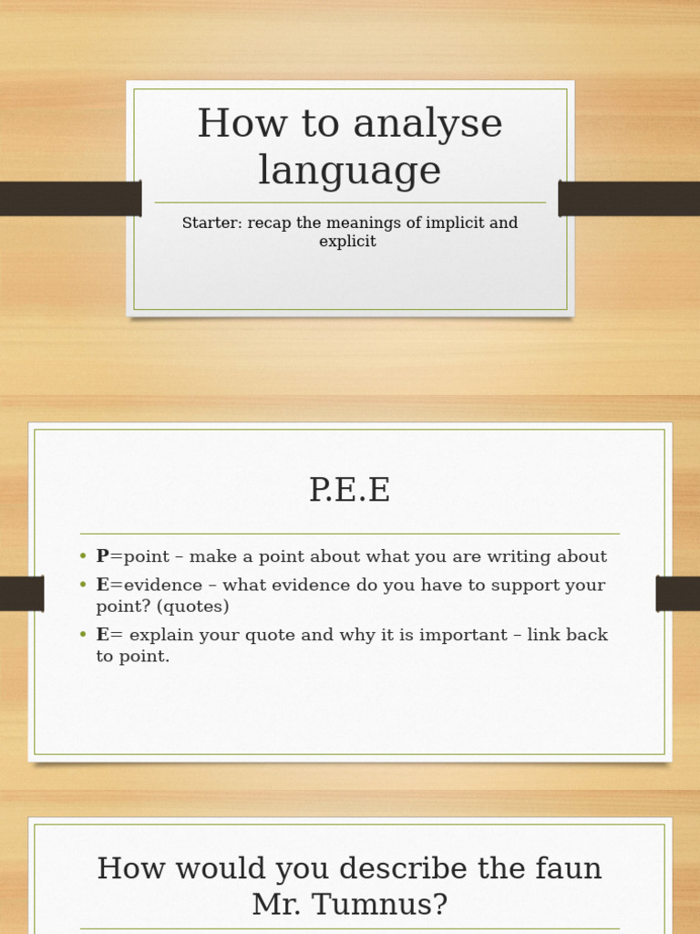 Analysing Language | PDF