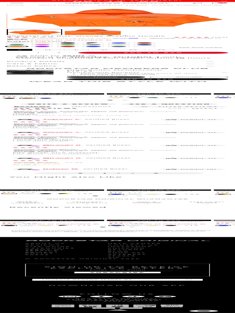 Rockstar Art Dist. Orange Graphic Hoodie - Rockstar Original | PDF ...