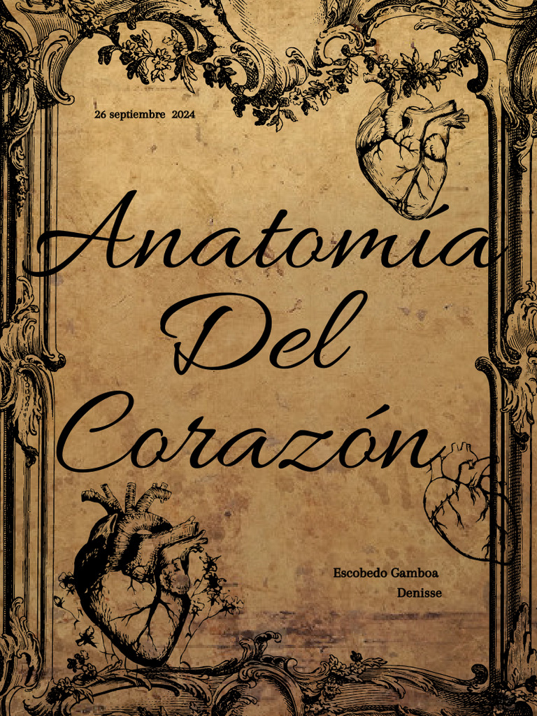 Brown and Gray Vintage Floral Page Border | PDF | Corazón | Ventrículo (corazón)