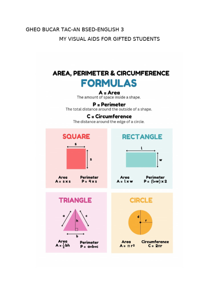 Visual Aids For Gifted Students | PDF