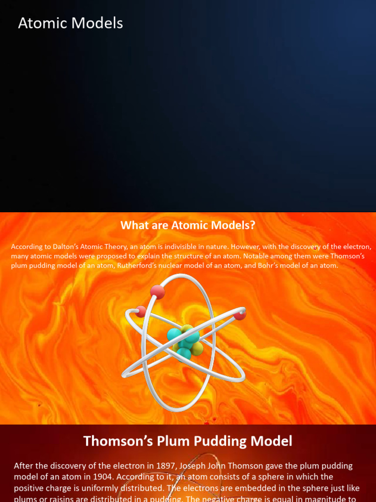 Atomic Models | PDF | Atoms | Atomic Nucleus