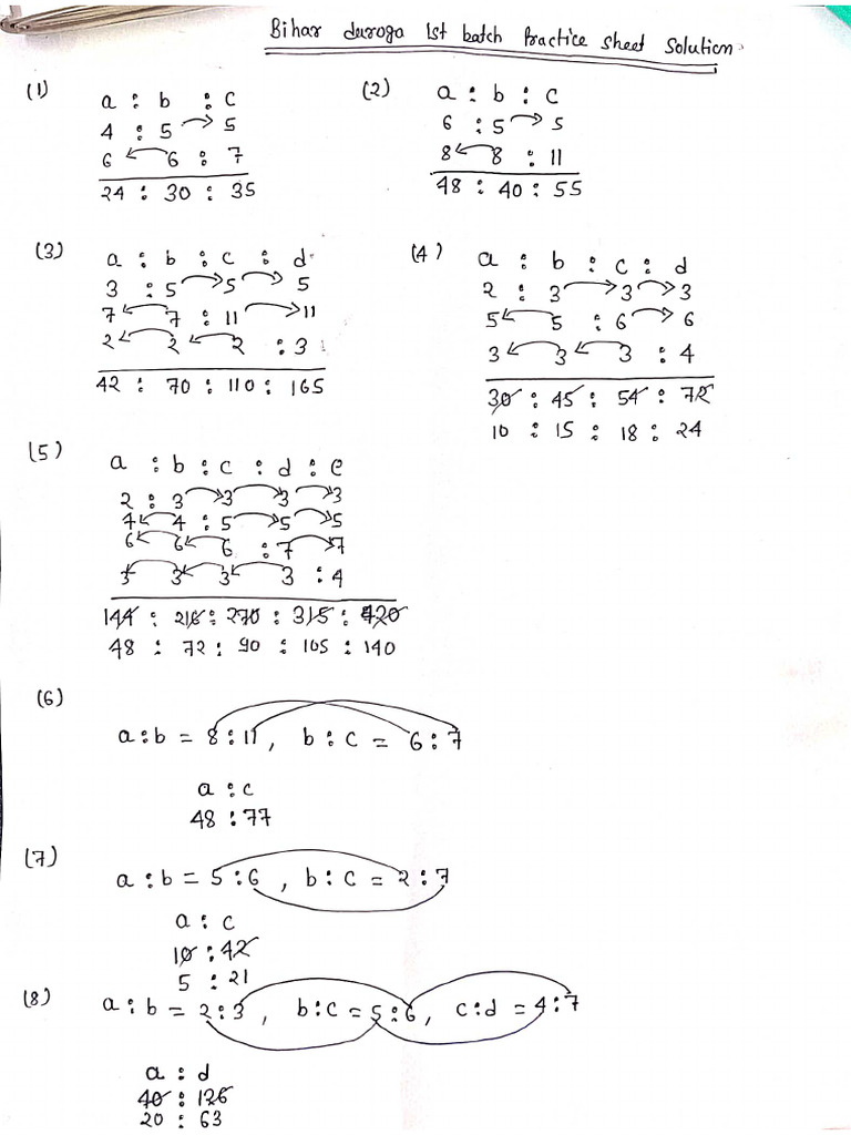 Bihar Daroga 1st Batch Practice Sheet 1&sheet 2 Answer | PDF