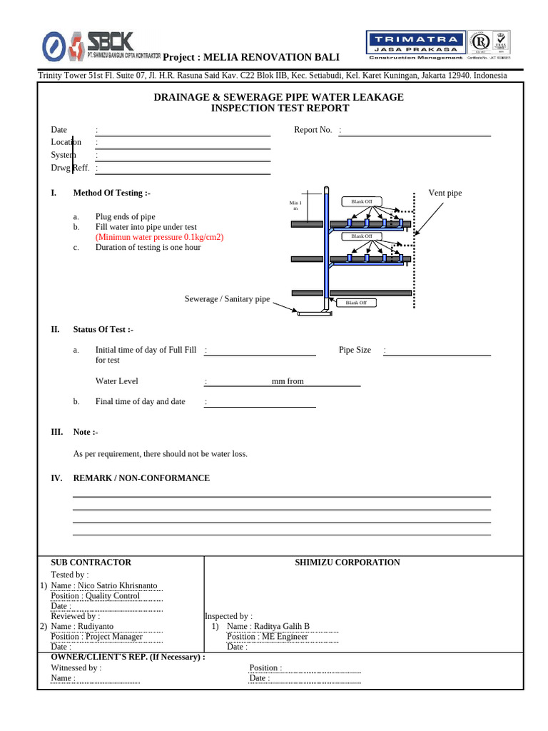 Test Ponding Lantai Atas | PDF