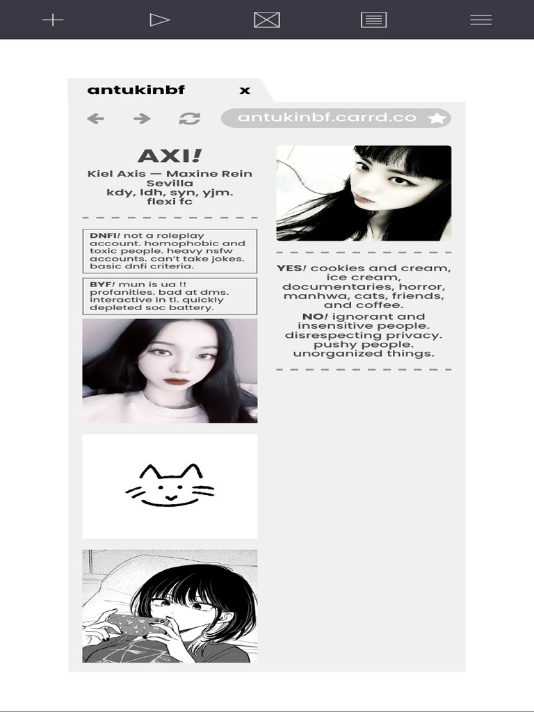 Antukinbf - Dashboard - Carrd | PDF