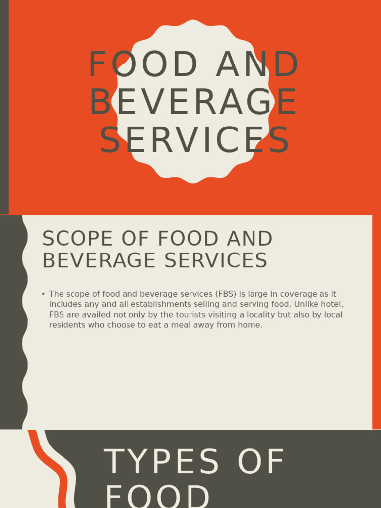 Food and Beverage Services | PDF | Menu | Restaurants