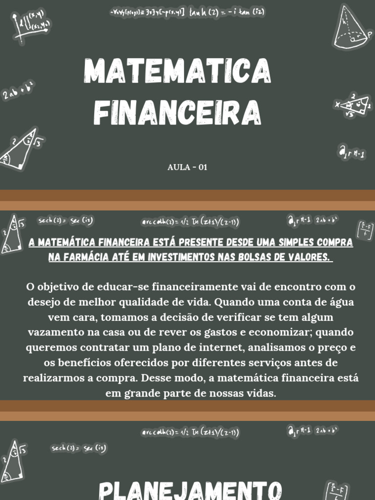 Introdução à Matemática Financeira | PDF | Investimentos | Juros