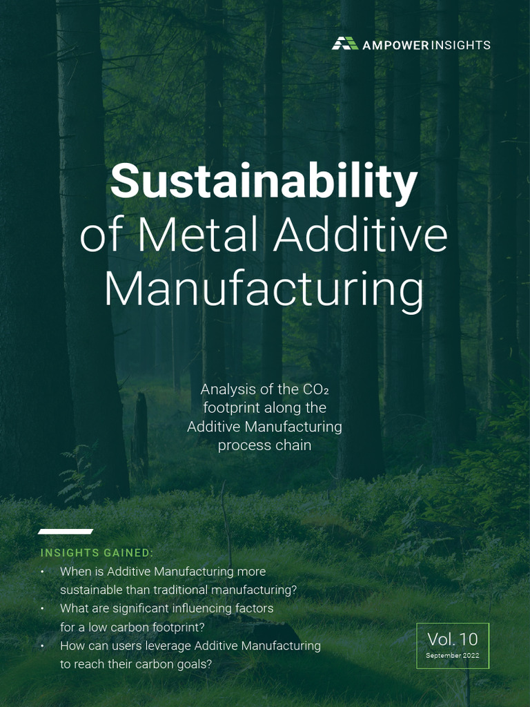 Sustainable Metal Manufacturing | PDF | Carbon Footprint | 3 D Printing
