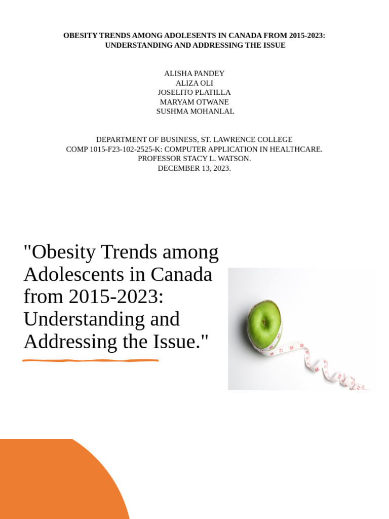 Comp1015 - Big Chasers - Final Presentation | PDF | Obesity | Childhood ...