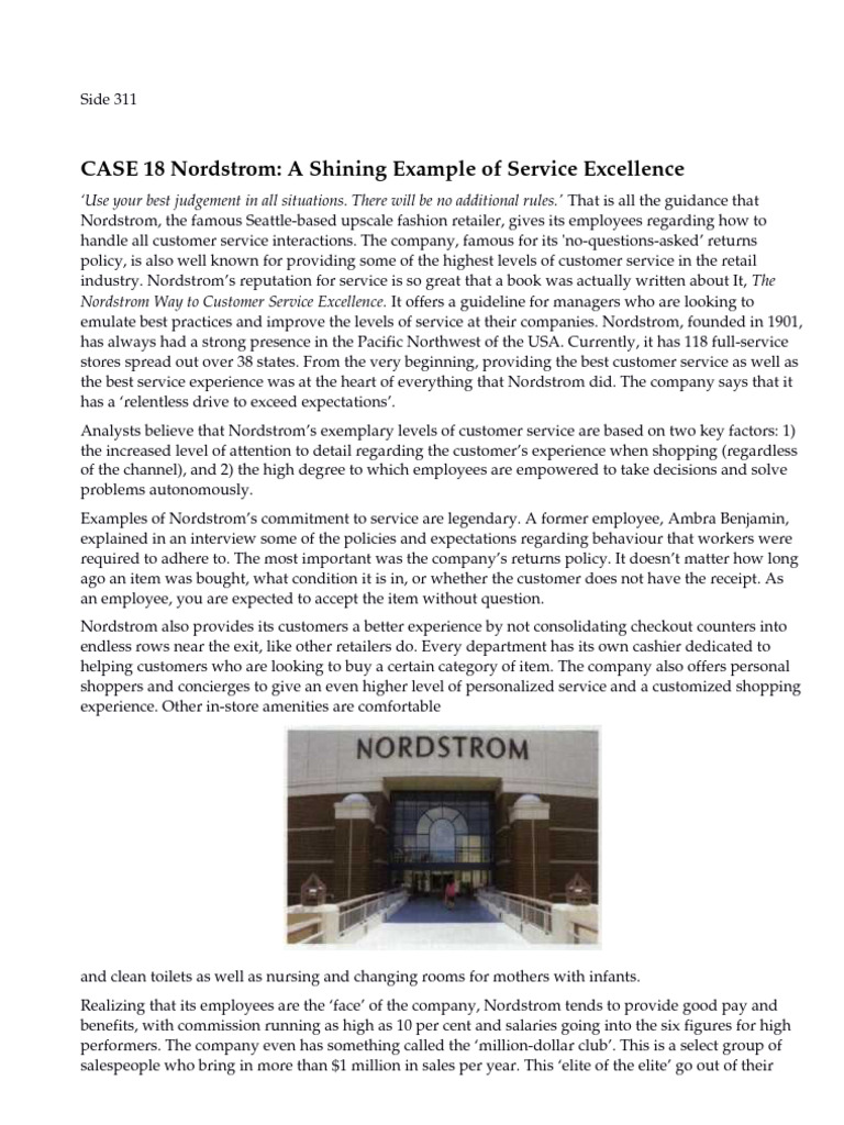 Nordstrom Case - Tutorial (W7) | PDF | Nordstrom | Point Of Sale
