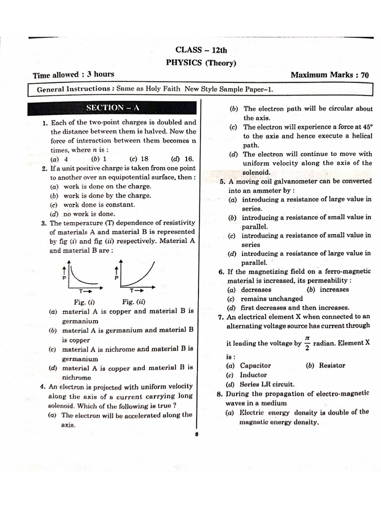Physics Class Xii - 2 | PDF