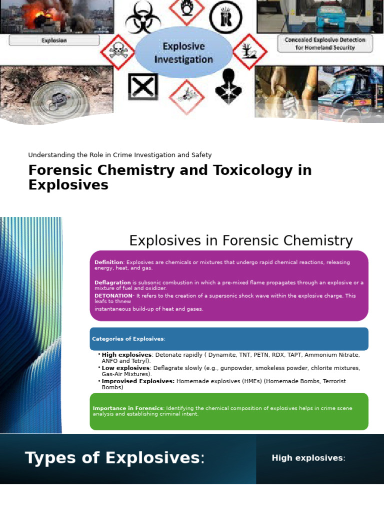 Forensic Chemistry and Toxicology in Explosives | PDF | Physical ...