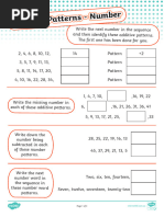 Grade6 Patterns Worksheet Expanded | PDF