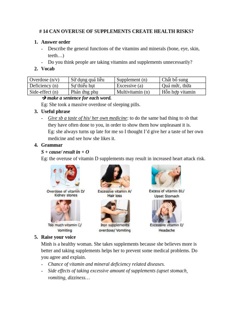 #14-Can Overuse of Supplements Create Health Risks | PDF