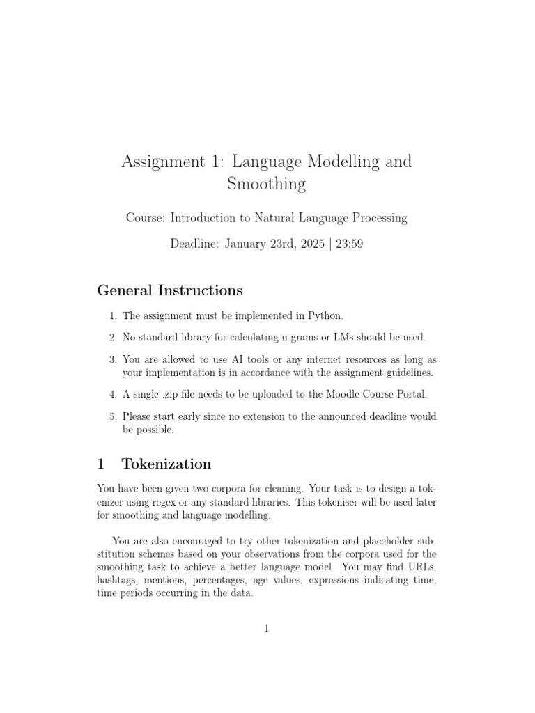 iNLP_Assignment1 | PDF | Scheme (Programming Language) | Applied Mathematics