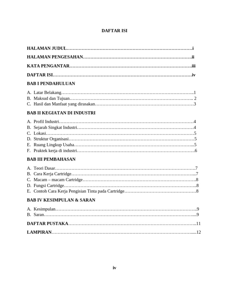 Daftar Isi | PDF