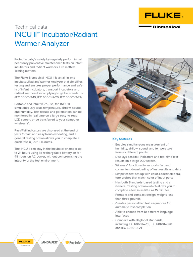 INCU II™ Incubator Radiant Warmer Analyzer | PDF | Electromagnetic ...