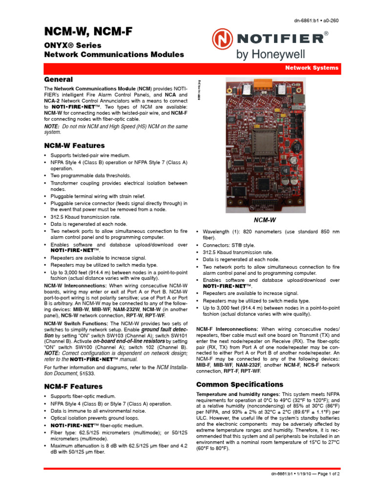 ncm-w-f | PDF | Optical Fiber | Network Topology