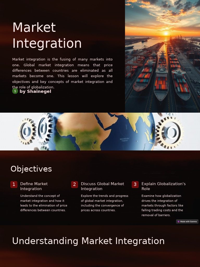 Market Integration TCW Finalized | PDF | Market (Economics) | Policy