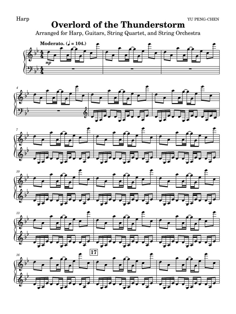 Overlord of The Thunderstorm - Harp | PDF | Music Technology ...