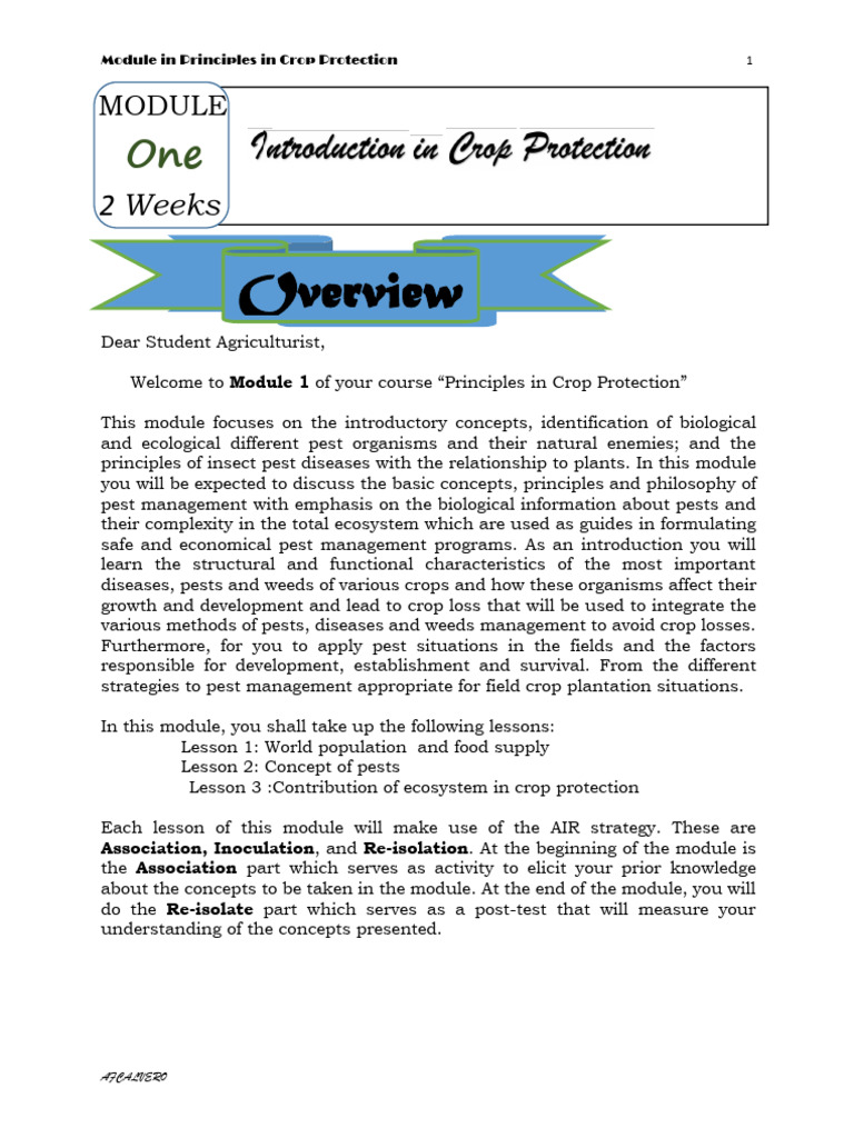 Crop Prot 1 to Be Checked | PDF | Pest (Organism) | Agriculture