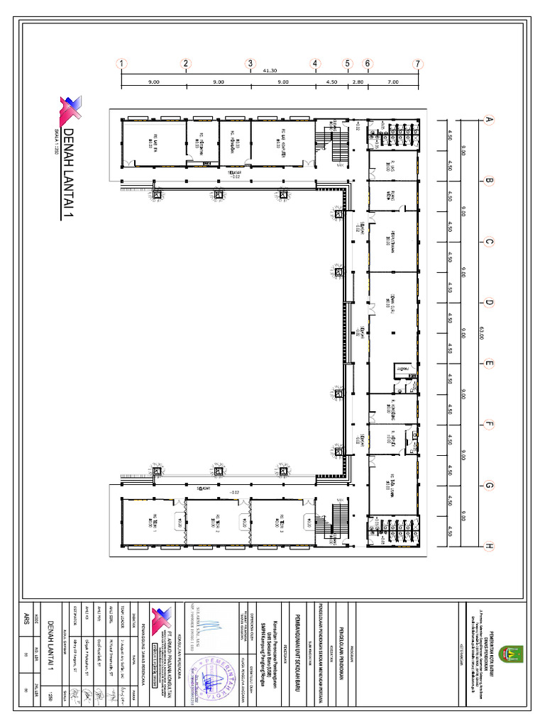 015_DENAH LT 1 | PDF