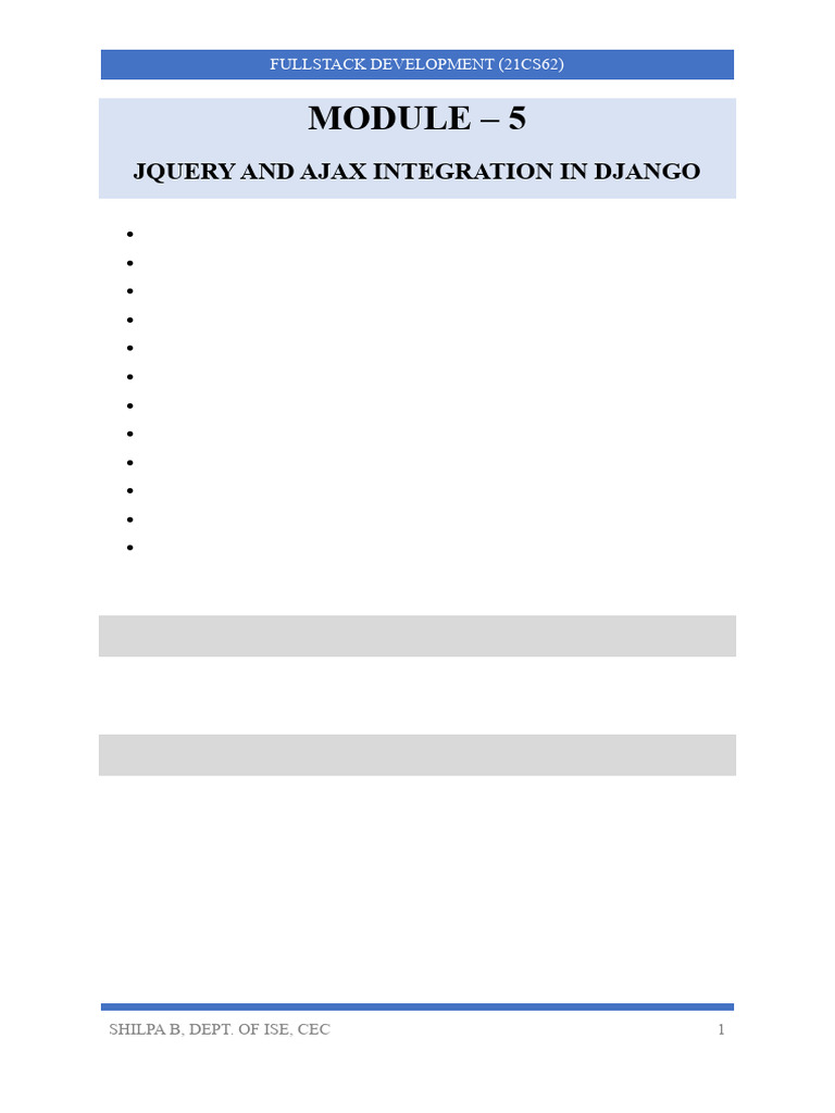 module-5 | PDF | Ajax (Programming) | J Query