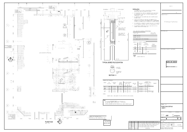 Piling Plan and Details | PDF | Civil Engineering | Structural Engineering