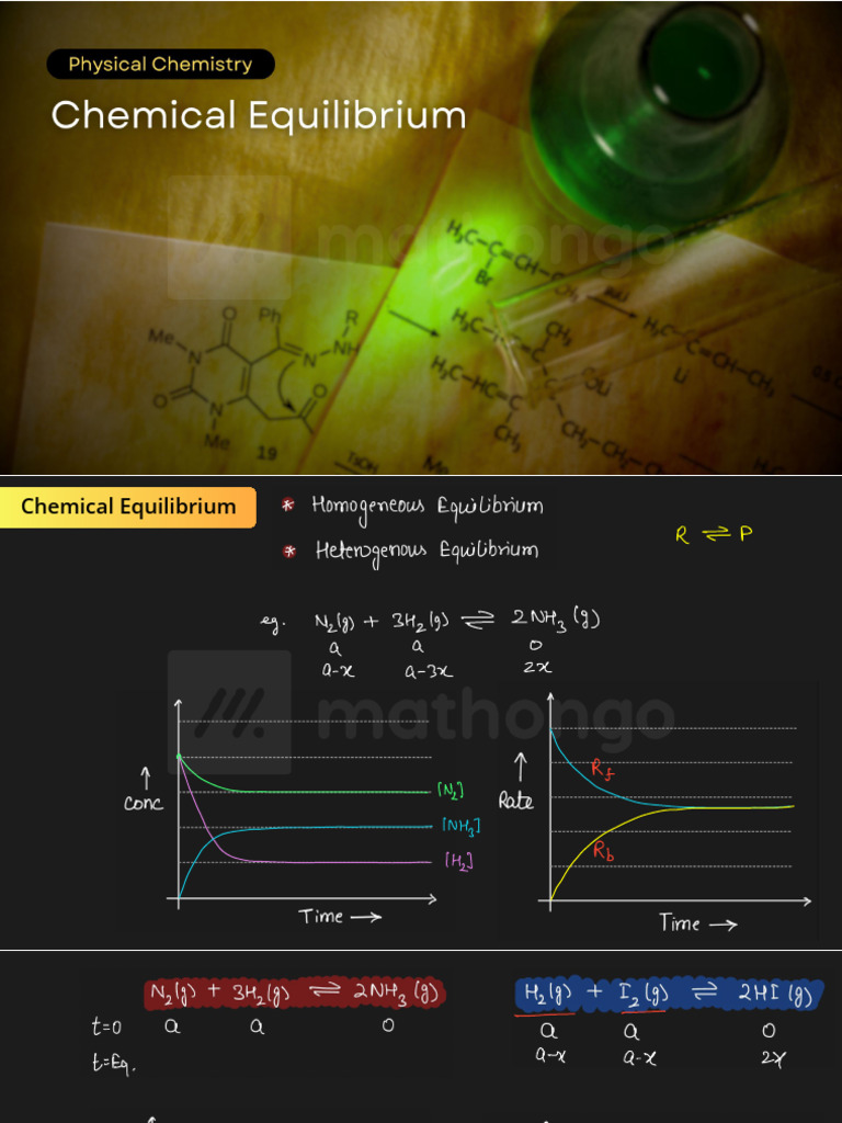 Chemical Equilibrium Concepts Explained | PDF | Scientific Phenomena ...