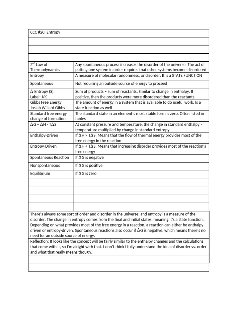 CCC 20 Entropy | PDF
