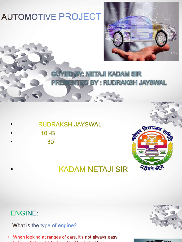 Engine Classifications in Automotive Projects | PDF