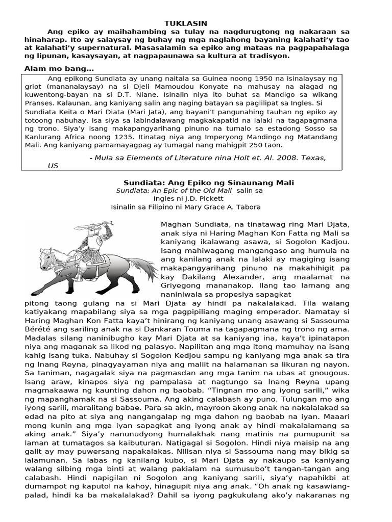 EPIKO 10_ Sundiata | PDF