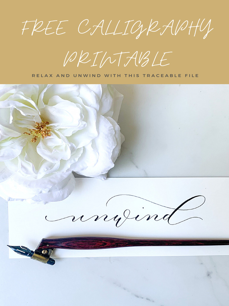 Printable Calligraphy Practice Sheets | PDF