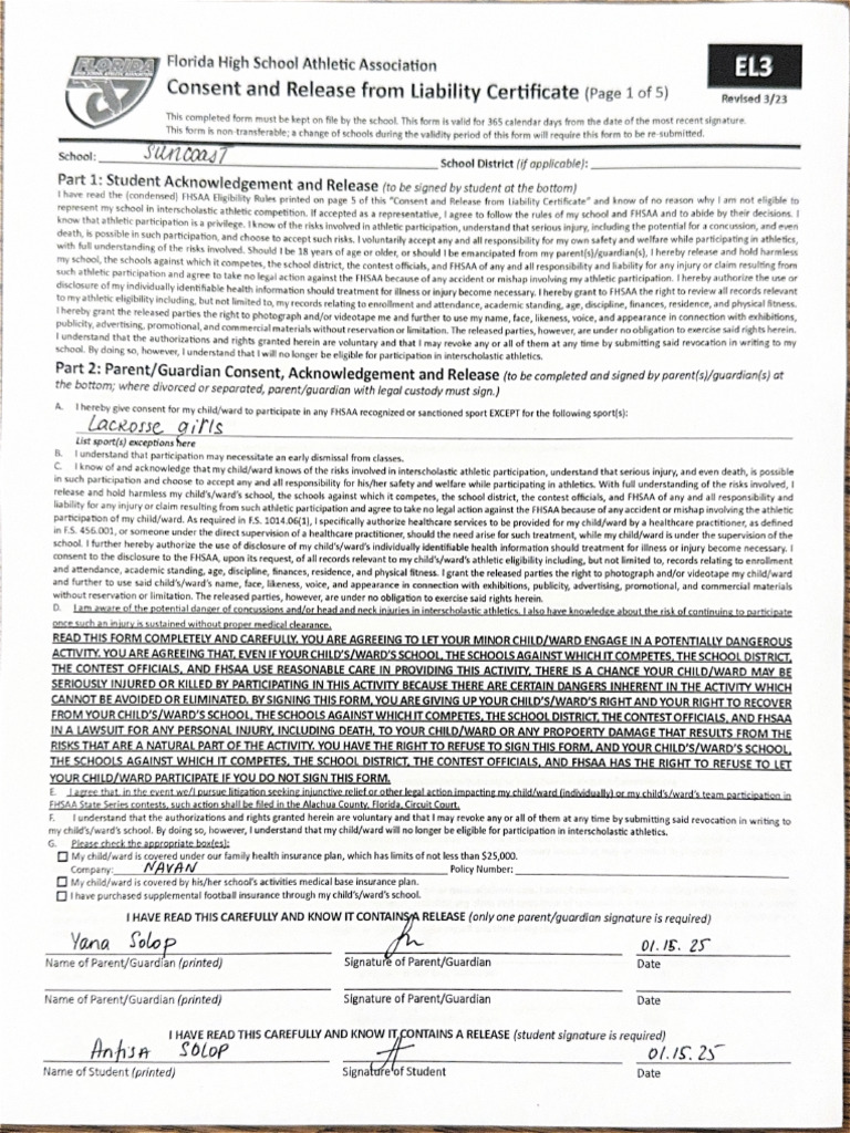 Florida High School Athletic Association | PDF