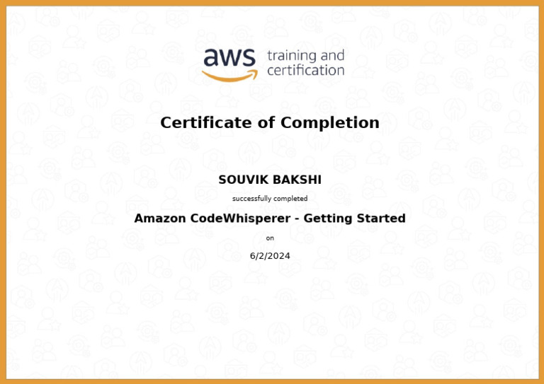 AMAZON SKILL BUILDER CERTIFICATE 6 | PDF