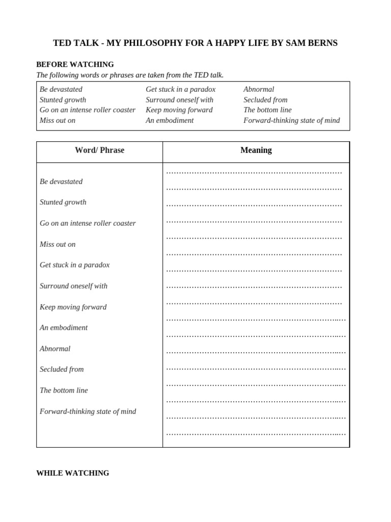 HANDOUT Sam Berns | PDF