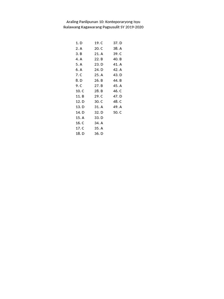 Grade 10 AP Q 2 Sy 19-10 - Ka | PDF