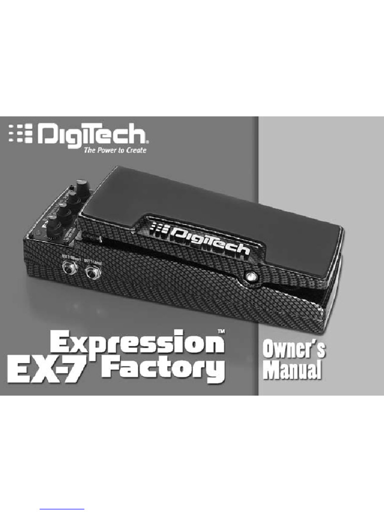 Ex7 Manual | PDF | Audio Electronics | Sound Technology