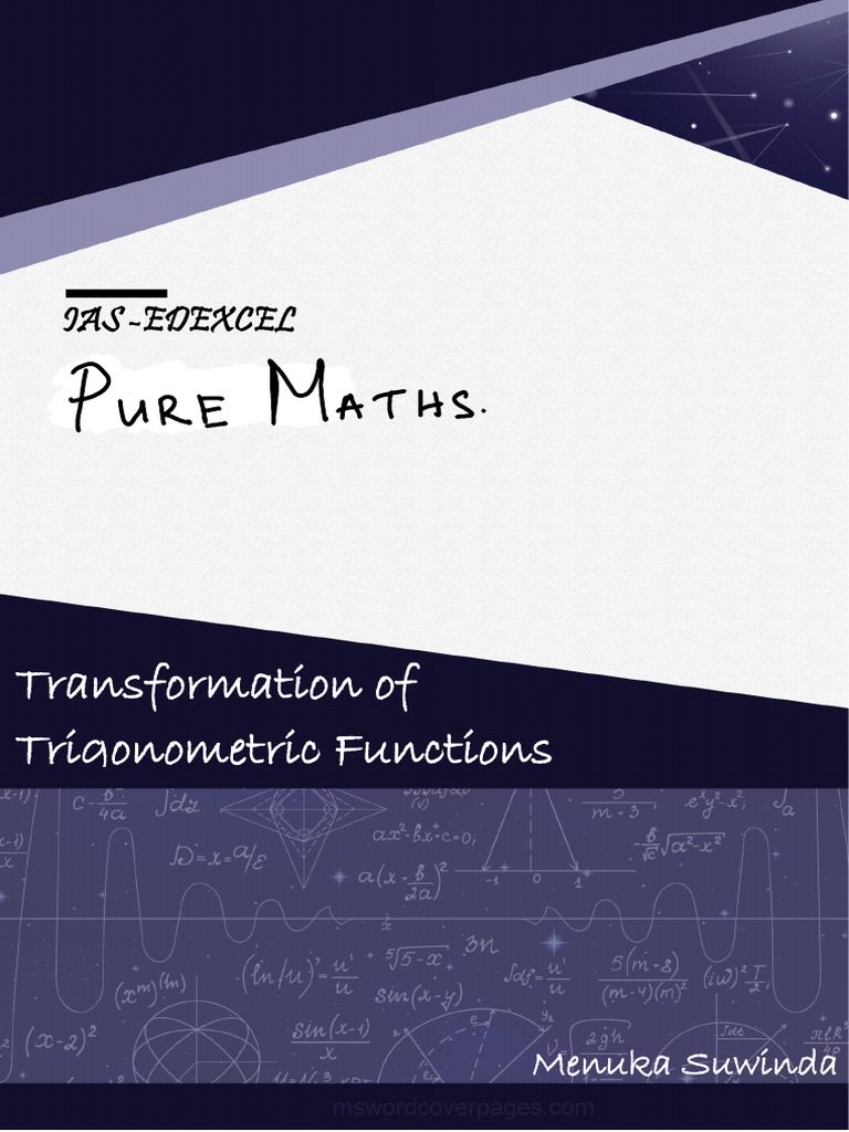 Transfomations of Trignometric Functions 2 | PDF | Euclidean Plane ...
