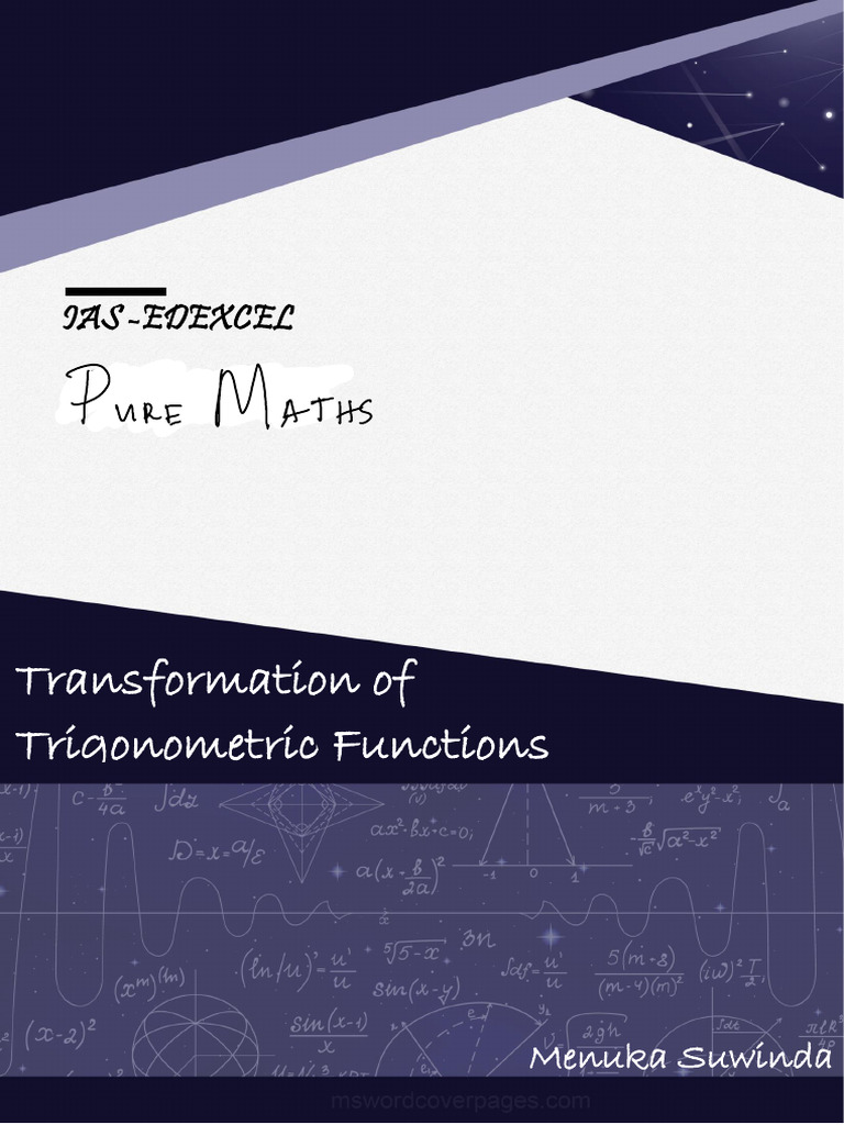 Transformations of Trigonometric functions | PDF | Trigonometric ... Transformations of Trigonometric functions | PDF | Trigonometric ...