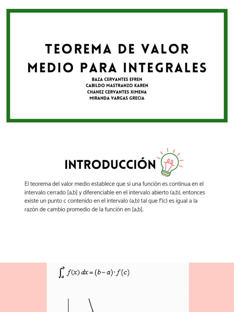 Teorema de Valor Medio | PDF