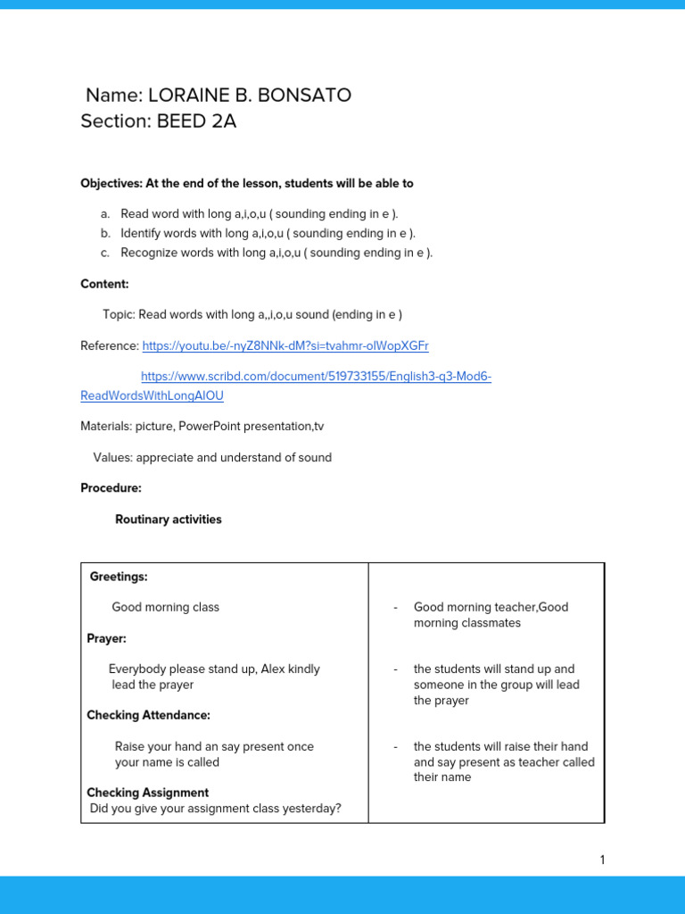 Lesson Plan 090358 | PDF | Human Communication | Linguistics