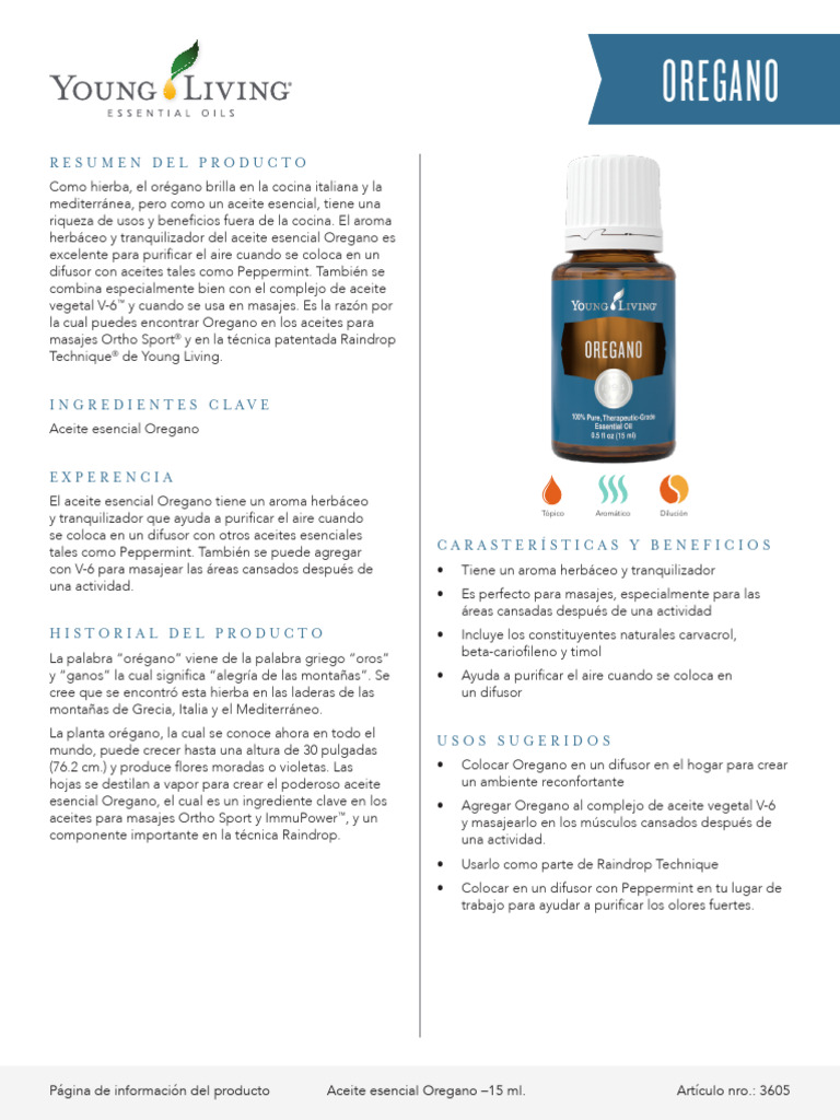 OreganoEO PIP USSP SM 1117 | PDF | Orégano | Ingredientes de comida