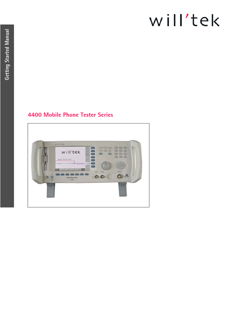 Willtek 4400 | PDF | Electrical Connector | Radio