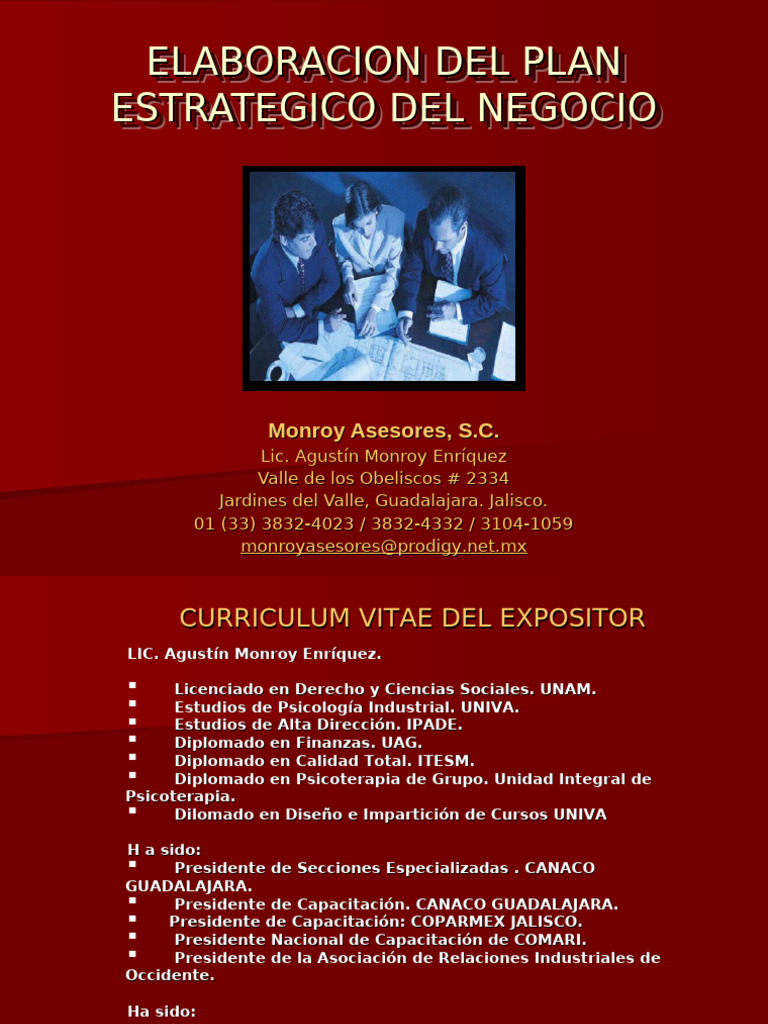 Material Curso Plan Estrategico de Negocio. | PDF | Producto (Negocio) | Presupuesto