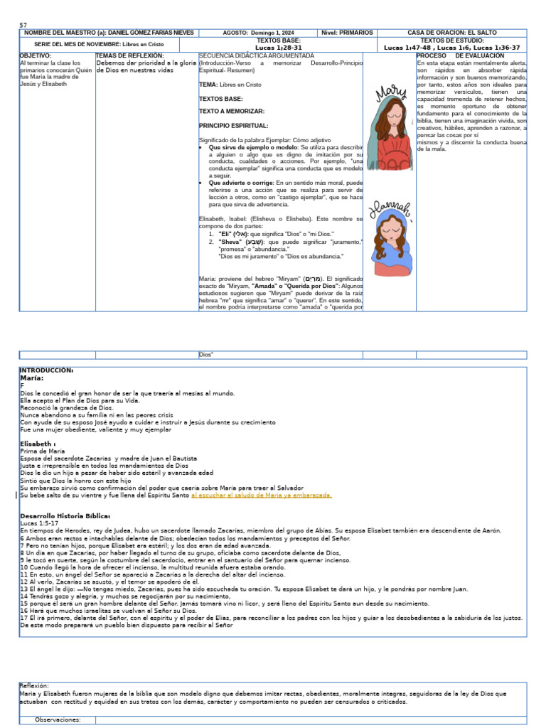 PRIMARIOS María y Elisabeth, 210824 | PDF | María, madre de Jesús ...