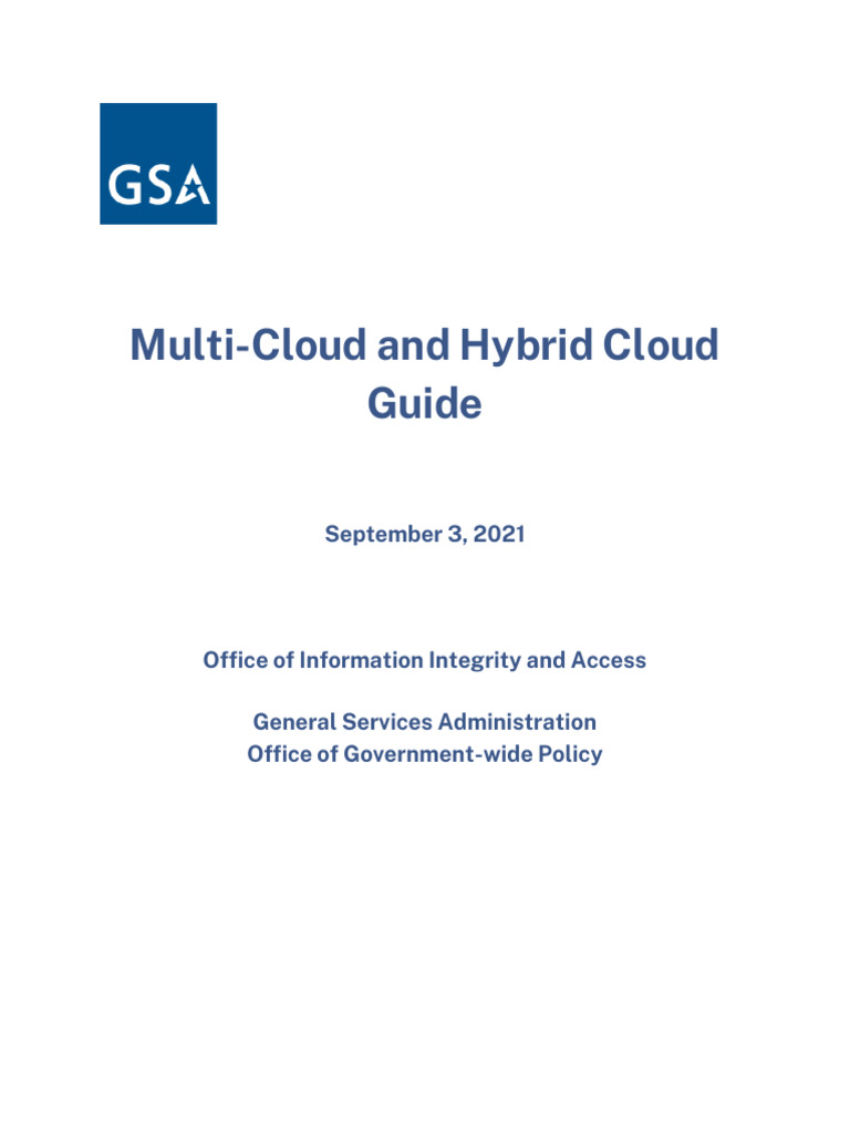 Multi-Cloud and Hybrid Cloud Guide - v4 - Final | PDF | Cloud Computing ...