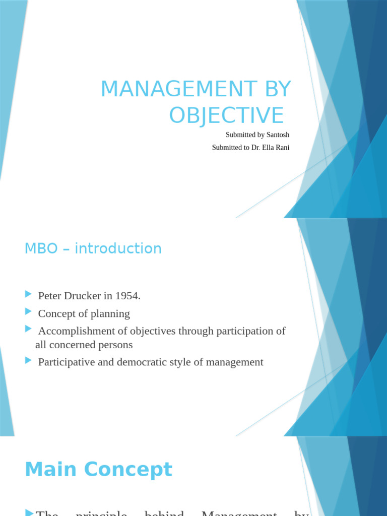 Management by Objective | PDF | Goal | Performance Appraisal